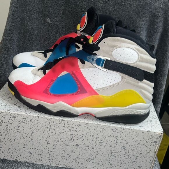 Jordan | Shoes | Airjordan Retro Sp Se Multicolor White Red Blue Yellow ...